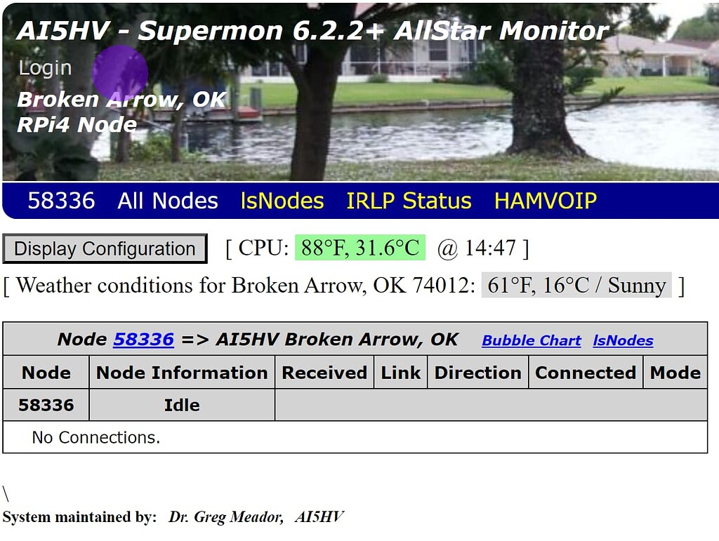 Issue with SuperMon and AllStar Monitor - Allmon - AllStarLink ...